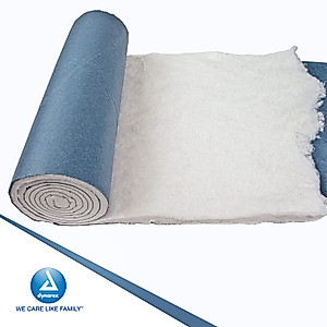 Dynarex Cotton Roll – Non-Sterile, Soft and Absorbent Cotton in an Easy to Tear & Use Roll, 1-pound, 12” x 56", White, 1 - Dynarex Cotton Roll