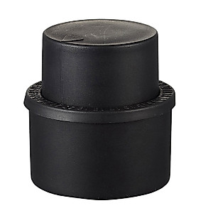 Visol 2-in-1 Soda Bottle Pump Stopper, Black