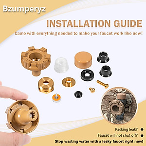 Bzumperyz RK-17MH Repair Kit Metal Handle Repair Kit, Replace for Woodford Model 17 Outdoor Faucet, Prevent Leaking Frost-Proof (12 Pcs) (RK-17MH)