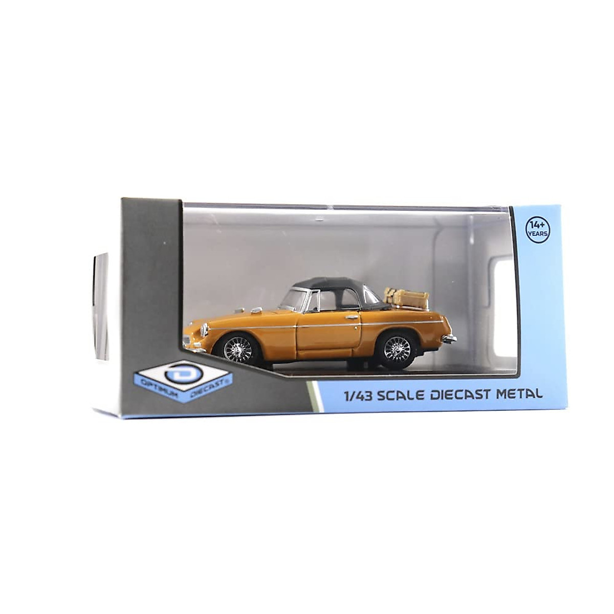 Motor city classics 1:43 MGB (Soft Top) Dahial Yellow - Optimum Diecast