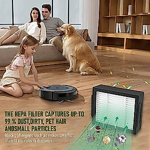 ALSTON HEPA Filter Replacements 12PCS for iRobot Roomba I E & J Series, i7 i7+/plus i3 i3+ i4 i6 i6+ i8 i8+ E5 E6 E7, High Efficiency Roomba Filters with Cleaning Brush…