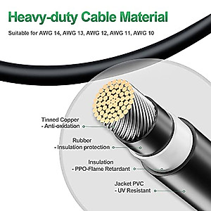 OYMSAE Solar Connectors Y Branch Parallel Adapter Cable Solar Cable Connectors Solar Panel Connectors Wire Plug Tool Kit for Solar Panel (M/FF, F/MM)