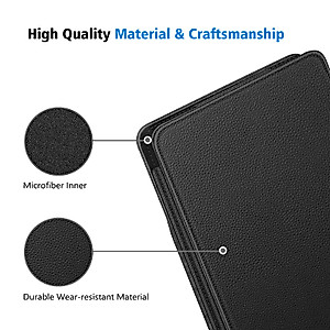 Fintie Flip Case for 6.8" Kindle Paperwhite (11th Generation-2021) and Kindle Paperwhite Signature Edition - Slim Fit Vertical Multi-Viewing Stand Cover with Auto Sleep/Wake, Black