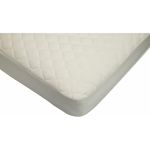 American Baby Company Waterproof Crib and Toddler Mattress Protector, Quilted Fitted Protector Pad Cover made with Organic Cotton Top Layer, 52“ x 28"