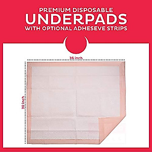 Premium Disposable Underpads 30”x36” (Packed 4x25 Case) Ultra Absorbent Chux Incontinence Bed Pads, Pet Training Pads X-Large 100/Case