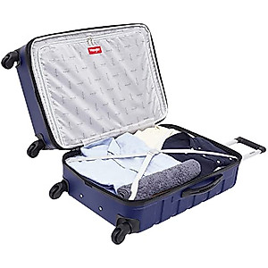 Wrangler Elysium Luggage & Packing Cubes, Blue, 4 Piece Set