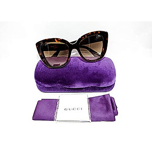 Gucci GG0327S - 002 Sunglasses Tortoise w/Brown Lens 52mm