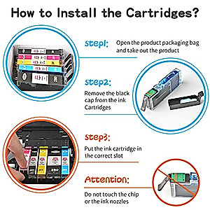 Youtook Compatible for 280 281 Ink Cartridges, C A K E Maker C A K E Printer Work with PIXMA TS6120 TS6220 TS6320 TS8120 TS8220 TS8320 Printer, Black, Cyan, Magenta & Yellow Included. (5 Pack)