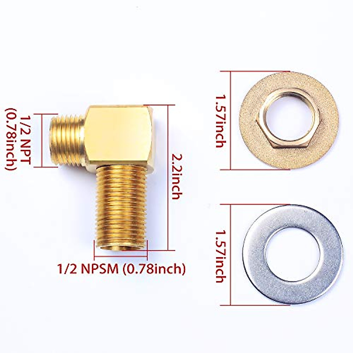 Installation Kit for Commercial Sink Faucet, Wall Mounting Installation Kit for Wall Mount Commercial Kitchen Faucet Backsplash Mount Set on Stainless Compartment Prep & Utility Sink