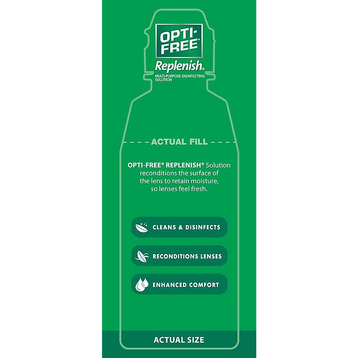 Opti-Free Replenish Multi-Purpose Disinfecting Solution with Lens Case (Pack of 4)