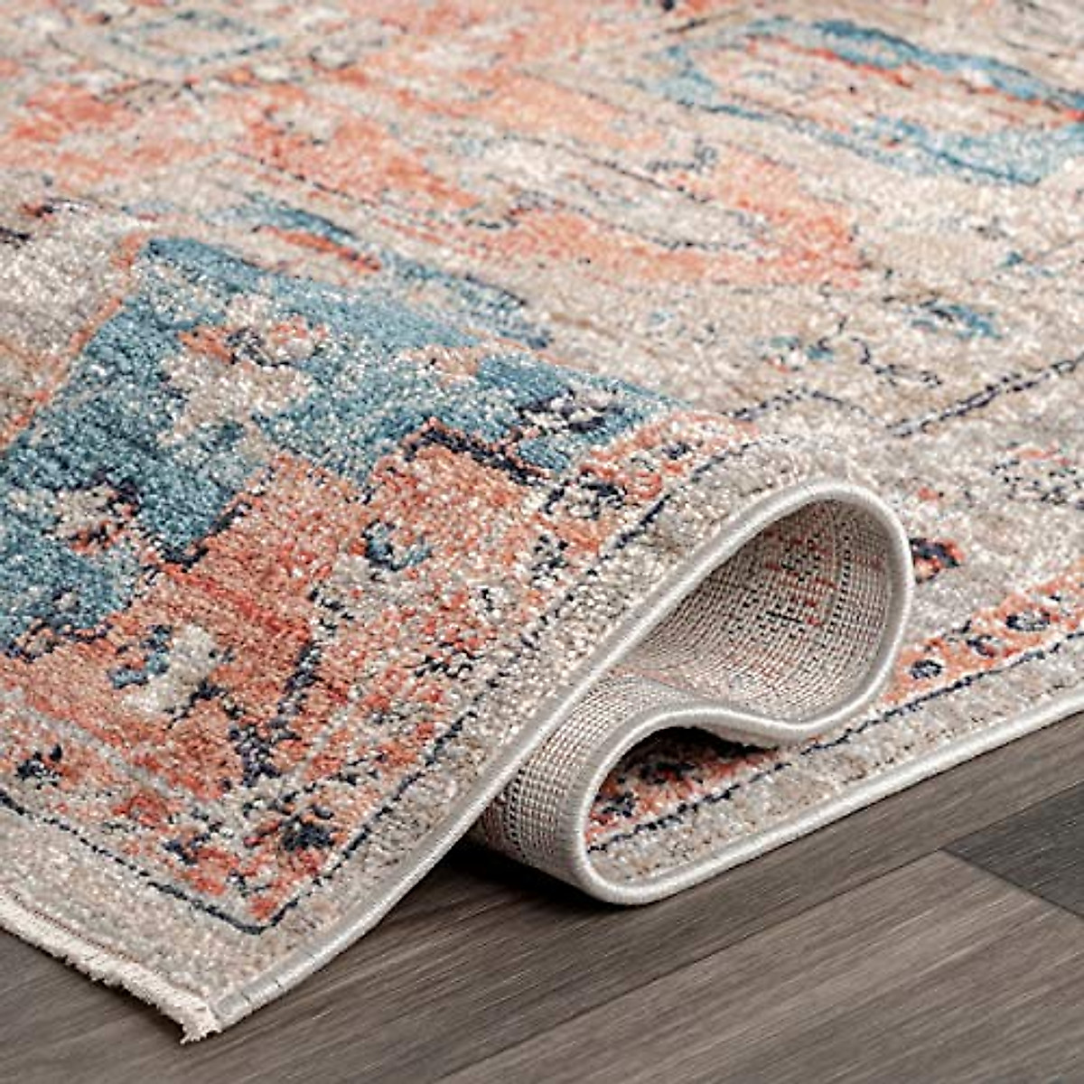 nuLOOM Janessa Croix Medallion Area Rug, 4x6, Beige