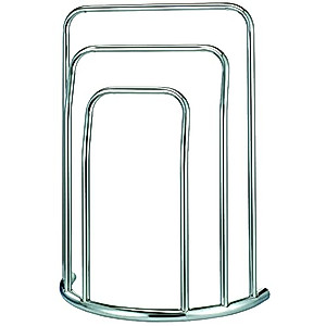 Freestanding Towel Rack, 3 Tier Metal Towel Bar Stand, Silver-Tone Chrome Plated by Madison Home Products (MH10082)