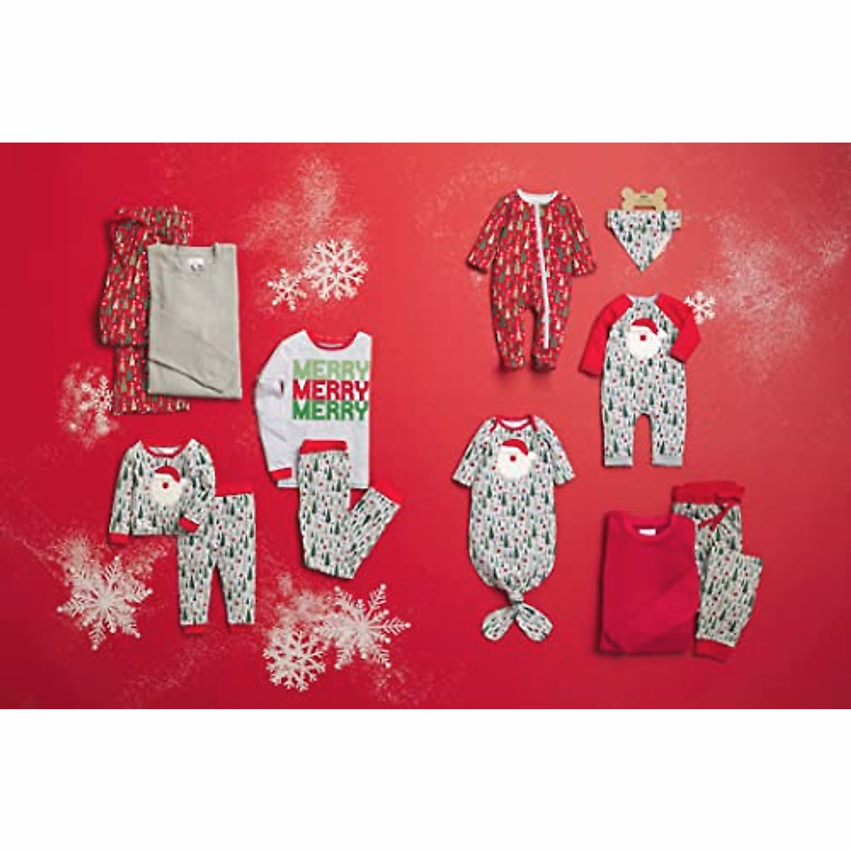 Mud Pie Womens Holiday Christmas Pajamas Set, Red, Small