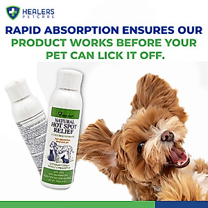 Healers Petcare Hot Spot Relief Aid for Pets | 1% Hydrocortisone | Anti Itch, Anti Inflammatory | Hot Spot Treatment for Dogs and Cats | Pet Skin Care