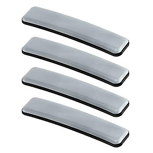 Prime-Line MP75453 4 inch x 15/16 inch Rectangle Magic Gray Plastic Sliders (4-Pack)