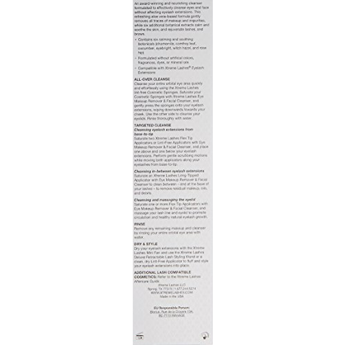 Xtreme Lashes® Eye Makeup Remover & Facial Cleanser (4 Fl Oz) | Lash Cleanser & Shampoo for Healthy Lashes