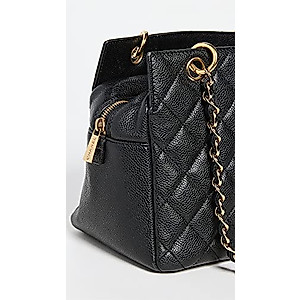 CHANEL Women's Pre-Loved Petit Timeless Tote, Caviar, Black, One Size