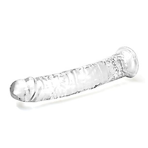 9.6 Inch Big Clear Realistic Dildo for Sex Women's, Body-Safe Material Lifelike Large Penis with Strong Suction Cup for Hands-Free Anal Play for Man Couple