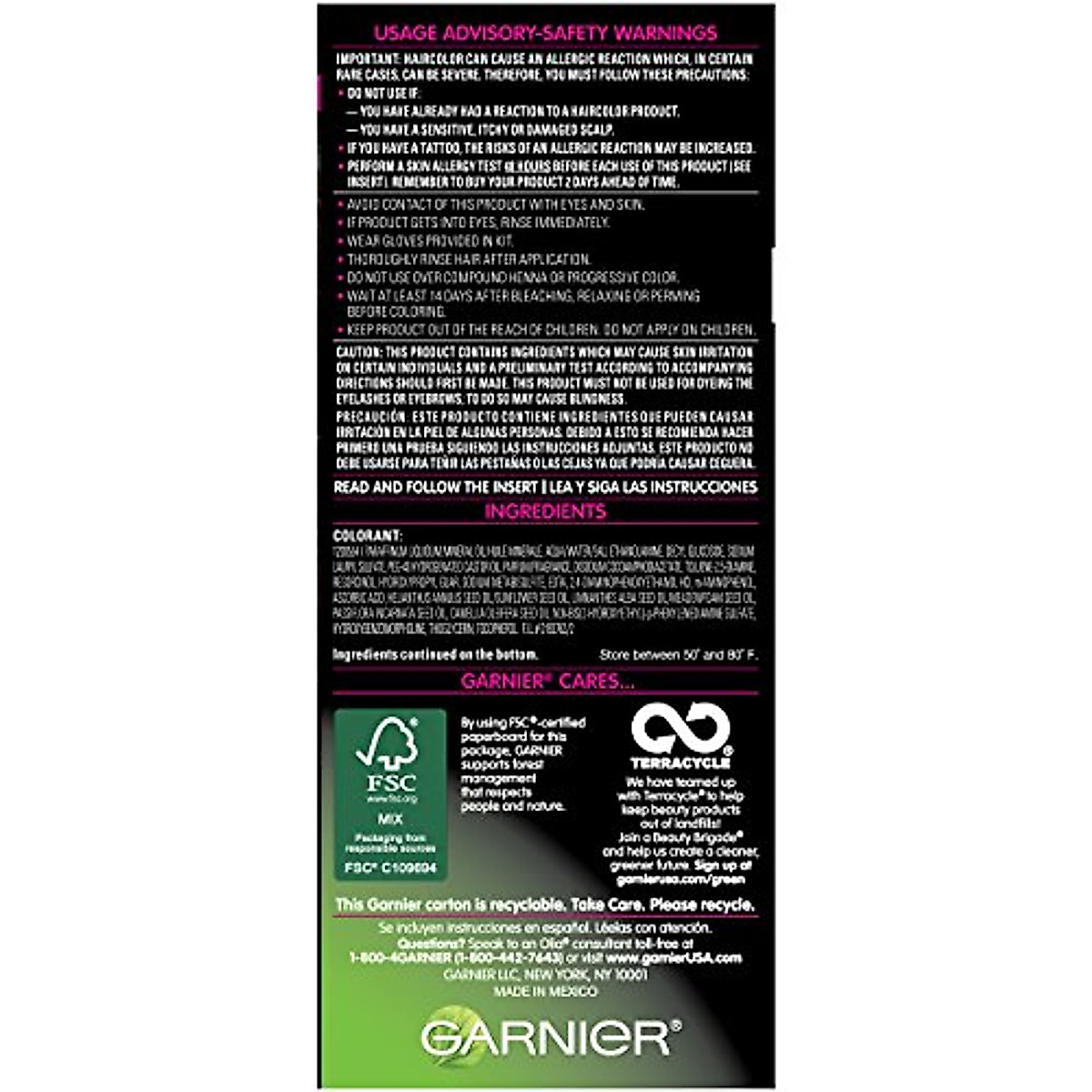 Garnier Olia Ammonia-Free Brilliant Color Oil-Rich Permanent Hair Color, 4.11 Dark Platinum Brown (Pack of 1) Brown Hair Dye (Packaging May Vary)