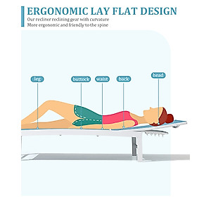 VredHom Patio Chaise Lounge Chair Set, 3PCS Outdoor Recliner Lounge Chair with Side Table, All Weather Chaise with 5 Adjustable Backrest and Lay Flat Positions for Garden, Balcony, Pool