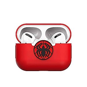 NARYM Silicone Case with Avengers Character Compatible with Airpods Pro 3rd Gen 2019 Release Spider Man Red Spider Man Red for Airpods Pro 3rd Gen