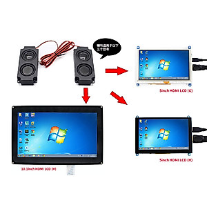 Waveshare 8Ω 5W Speaker for use with 5inch HDMI LCD (G) 5inch HDMI LCD (H) 7inch HDMI LCD (H) and 10.1inch HDMI LCD (H)