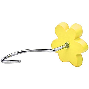 Amazon Basics Shower Curtain Hooks - Flower, Yellow