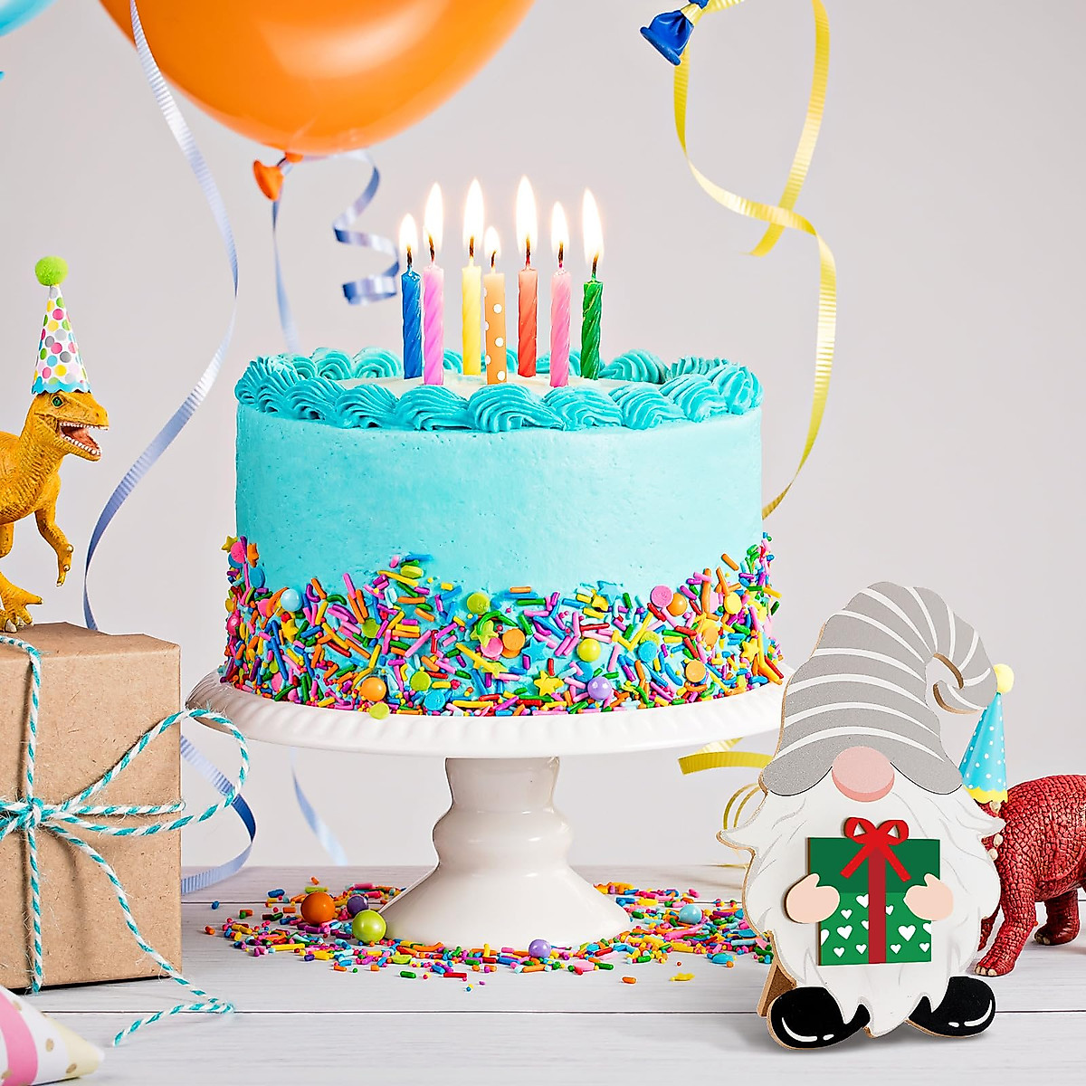 Easter Wooden Gnome Home Decor DIY Wooden Interchangeable Egg Gnome Signs Wood Seasonal Crafts Gnome Wood Cutout for Party Holiday Bedroom Home Decorations (Cute Style)