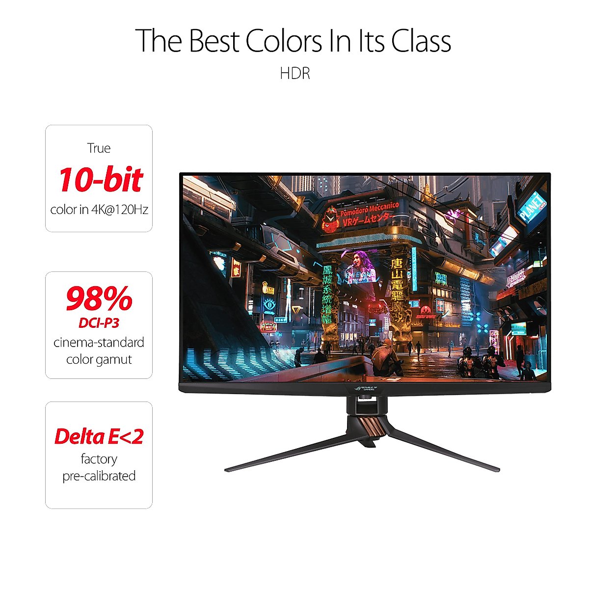 ASUS ROG Swift 32” 4K HDR Gaming Monitor - 144Hz DSC, UHD (3840 x 2160) PC Monitor, Mini-LED IPS with G-SYNC Ultimate, Local Dimming, Ideal for Desktop and Computer Monitor Black - - PG32UQX