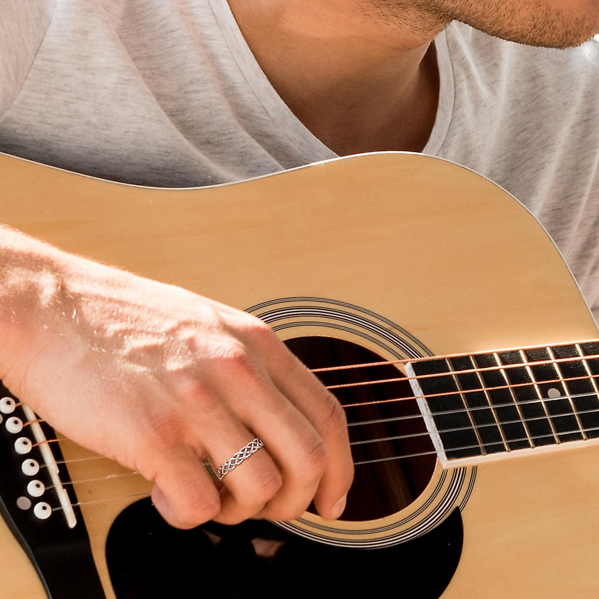 Skin-Friendly Knot Band Ring Sterling Silver Eye-catching Wedding Jewelry for Female with Gift Packaging