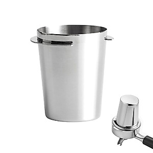 54mm Dosing Cup,Coffee Accessories Barista Espresso Dosing Cup,Fits 54mm Barista Portafilter,Stainless Steel Coffee Dosing Cup,Espresso Coffee Machine Accessories for Milk Tea Shops Homes Coffee Shops