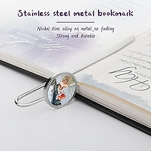 Custom Metal Bookmark Personalized Photo Bookmark Add Your Customized Photo Picture Text Bookmarks Design Standard Size for Women Men Teacher Student Work