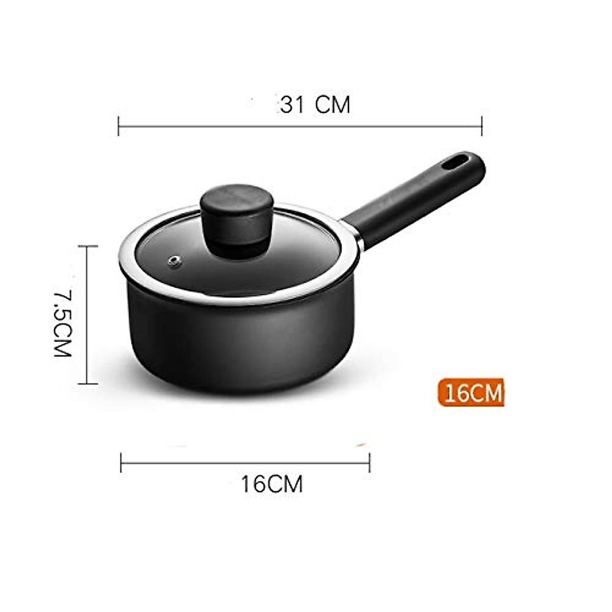 ROLTIN Nonstick Cookware Home Kitchen Ware Pots & Pan Set with Saucepan, Frying Pans, Cooking Pots, Lids, Utensil(Without Knife) (Size : Style B) ()