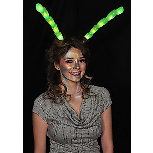 elope Green Light-Up Insect Bug Antennae Costume Headband for Adults and Teens