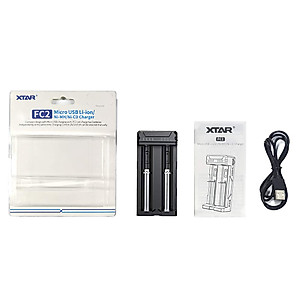 XTAR FC2 2A Battery Charger 18650 26650 Protected unprotected 21700 charger