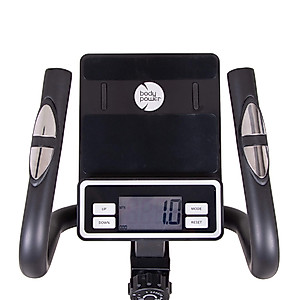 Body Power 2 in 1 Elliptical Stepper Machine for Home Fitness, Patented HIIT Training, Ergonomic, 1 Yr Warranty, Cardio, Resistance, 8 Levels, Digital, Compact, Safe