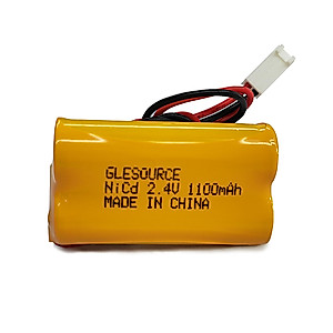GLESOURCE 2.4V 1100mAh Ni-CD Battery Pack Compatible for Dual-Lite 0120822,ELB-4804N (CUSTOM-241), Custom-276, OSA030 Exit Sign Emergency Light(2 Pack)