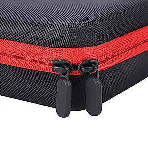 30 Slots Diamond Painting Storage Case, DIY Art Craft Bead Storage Container with Zipper Carry Bag, Diamond Embroidery Painting Accessories Shock Jars for Jewelry Beads Charms Glitter Rhinestones, Red