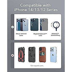 ESR MagSafe Battery Pack (HaloLock), 10,000mAh MagSafe Power Bank with USB-C Cable, Kickstand Magnetic Wireless Power Bank for iPhone 14/13/12, MagSafe Portable Charger, MagSafe Accessories, Black