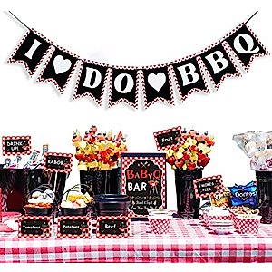 I Do BBQ Better Be Quick Picnic Shower Party Supplies Bridal Shower Engagement Wedding Decorations Hen Party Banner Bachelorette Party banner