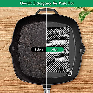 Amagabeli Nonstick Bakeware Loaf Pan with Cover 8.4”x4.5”x4.1” Bundle Amagabeli 8” x 8” 316 Stainless Steel Cast Iron Cleaner