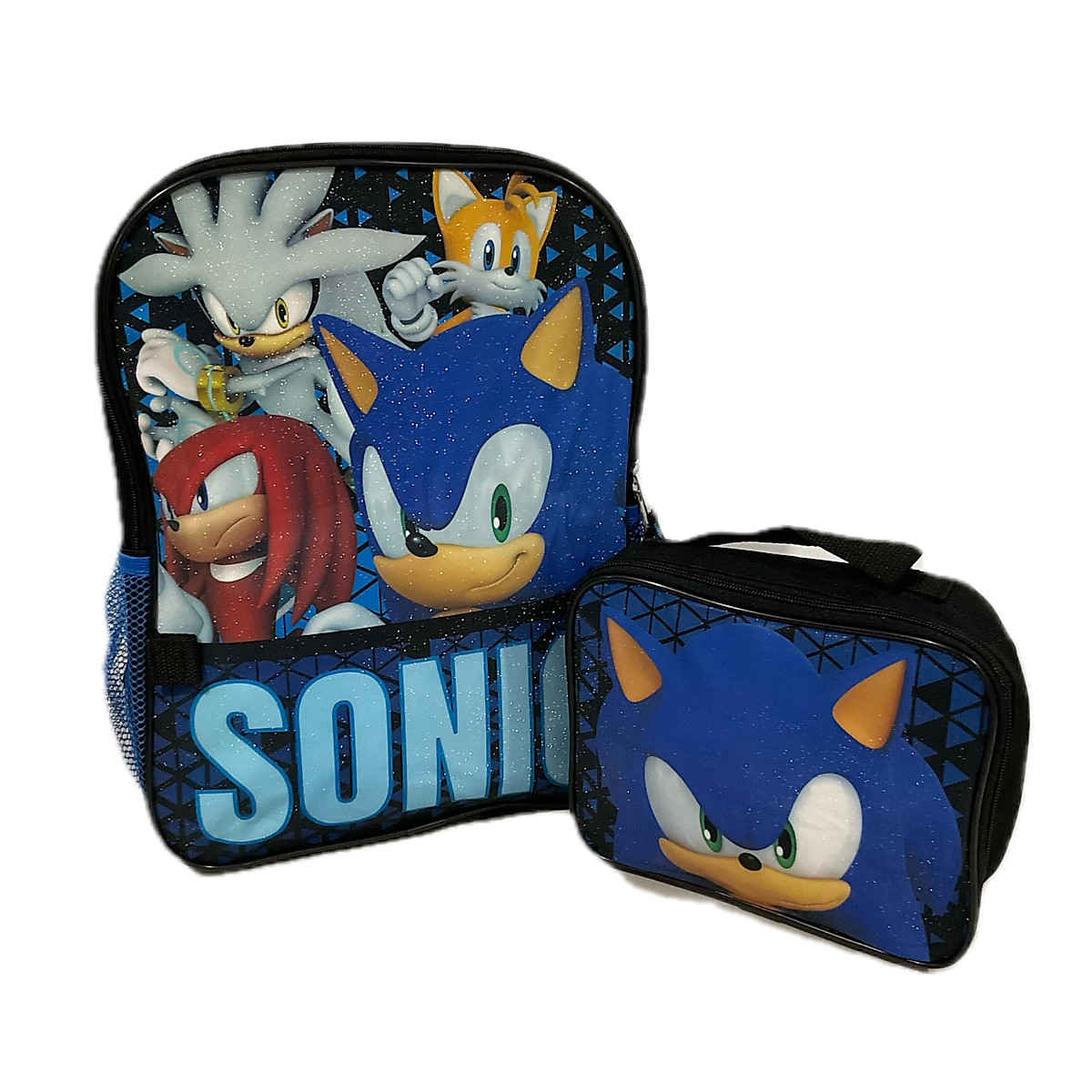 Sonic Full Size 16 Inch Backpack with Detachable Lunch Box