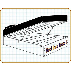 Hatchlift Products Platform Bedlift Kit (Queen-Heavy) DIY Under Bed Storage Kit