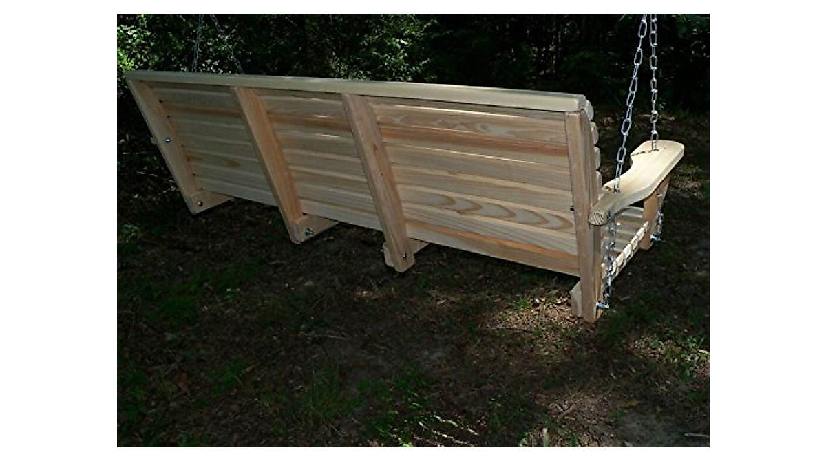 Durable Cypress Porch Swing - Made in the USA with Comfort Springs