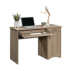 Sauder Beginnings Desk, L: 46.81" x W: 18.50" x H: 29.96", Summer Oak Finish