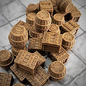 Extruded Gaming Storeroom Crates and Barrels