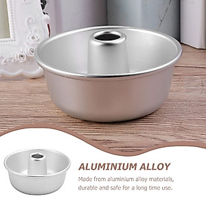 DOITOOL 1PC Angel Food Cake Pans for Baking, Aluminum, Round, 130X55mm