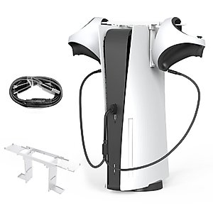 VR Controller Storage Holder Bracket with Charging Cable for PSVR2,Storage Hanger Holder & Charging Cable Kit,VR Accessories