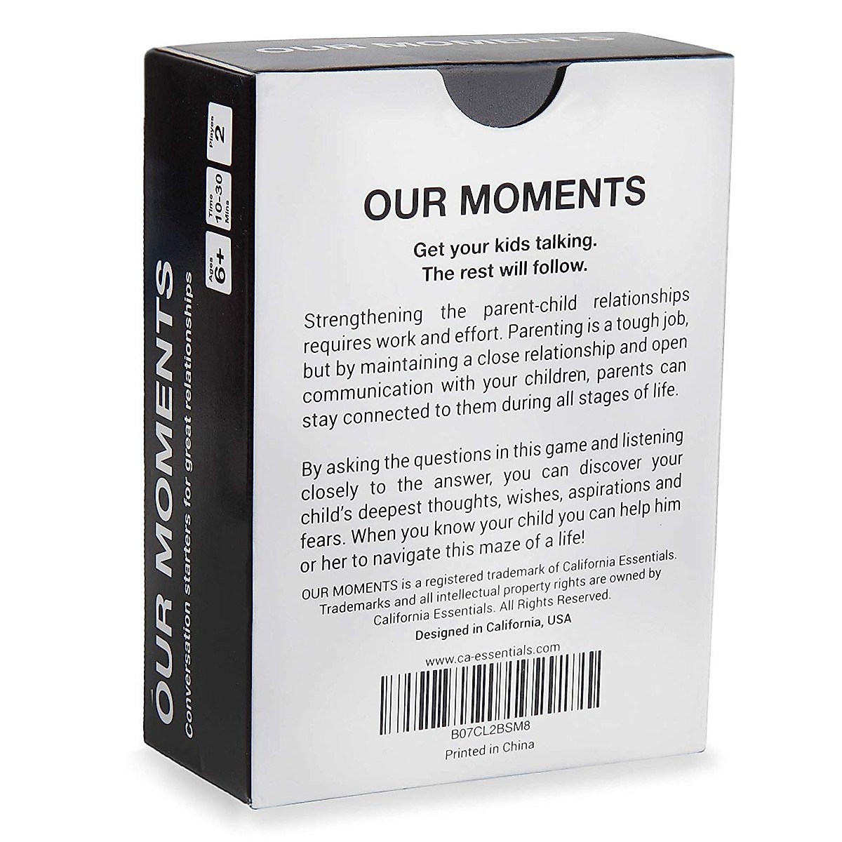 OUR MOMENTS Kids: 100 Conversation Starter Cards for Families and Kids - Relationship Building - Car Travel, Road Trip & Card Game for Healthy Loving Family - Questions for Family Activities