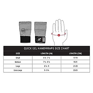 Hayabusa Quick Gel Boxing Hand Wrap Gloves - Blue, X-Large